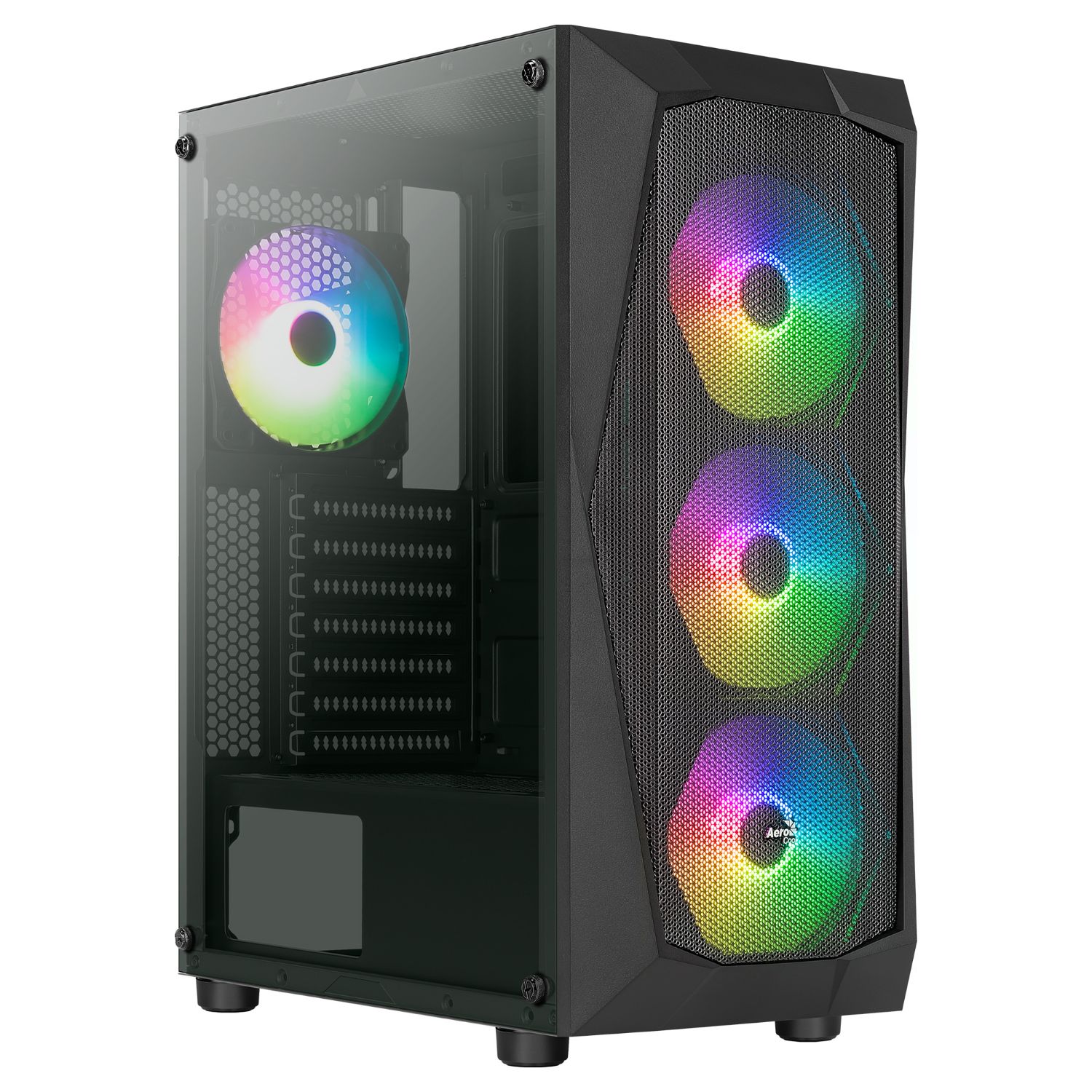 Ficha de Semitorre AEROCOOL FALCON ARGB S/F ATX Negra (FALCONV2BK)